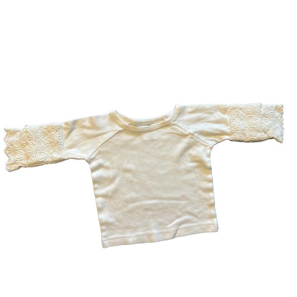 Verity Lane | Shirts & Tops | Verity Lane White Lace Sleeve Layering ...